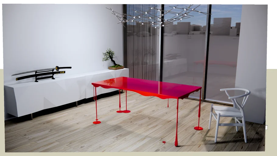 Dining Table, Paint-Or-Die-But-Love-Me | 3D Warehouse