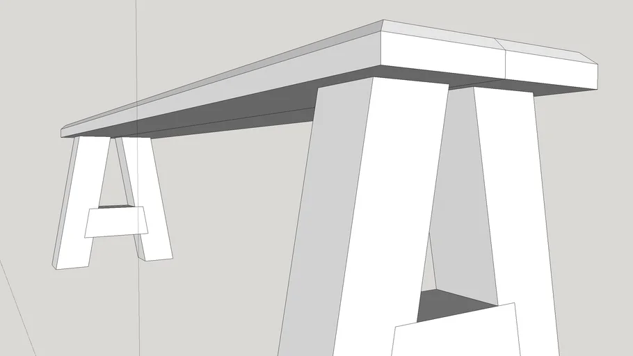 A Frame Bench | 3D Warehouse
