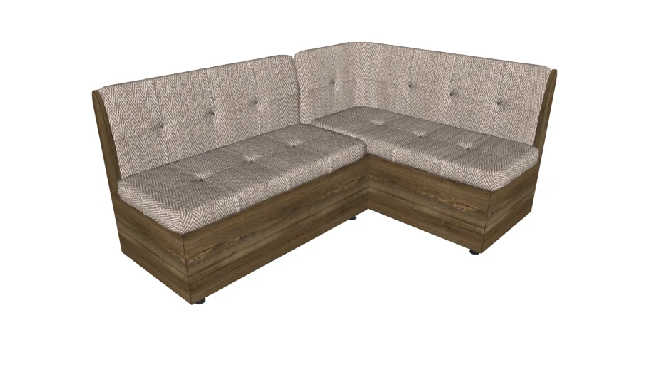 Modular Kitchen Corner Sofa with buttons | 3D Warehouse