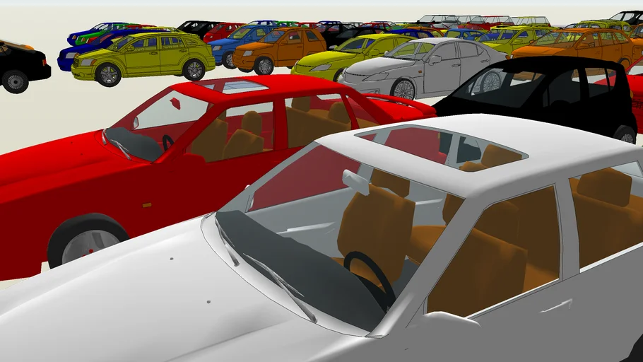 sedan car props | 3D Warehouse