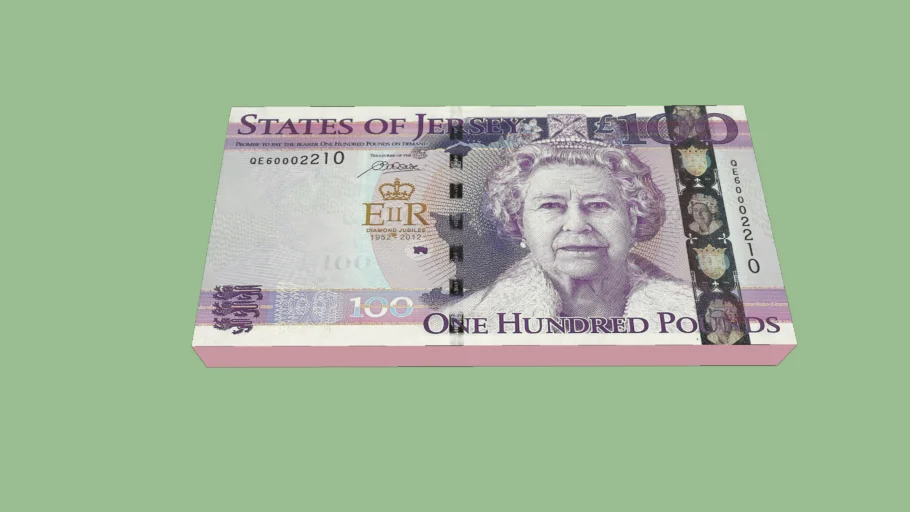 100 pound sterling stack | 3D Warehouse