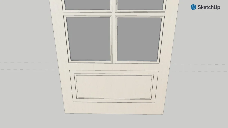 porte vitrée 83cm | 3D Warehouse