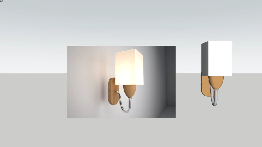 Modern Wood Wall Light | 3D Warehouse
