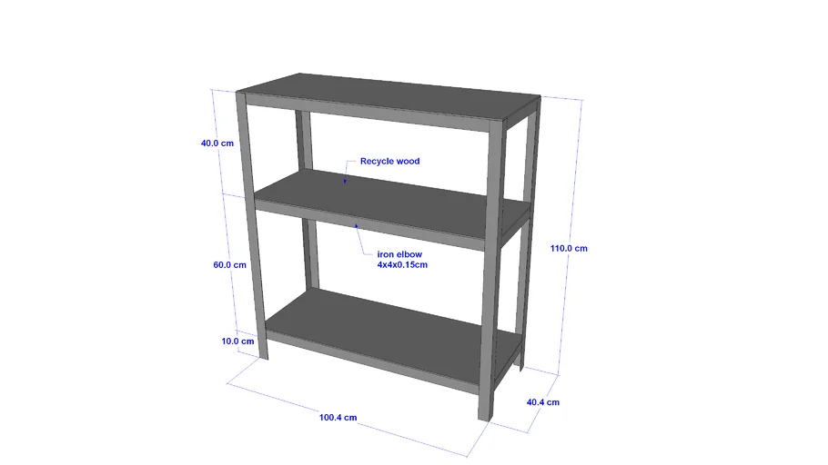 Iron rack / Rak besi | 3D Warehouse