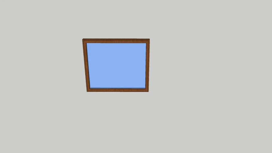 simple wooden window 1,450 x 1,250 | 3D Warehouse