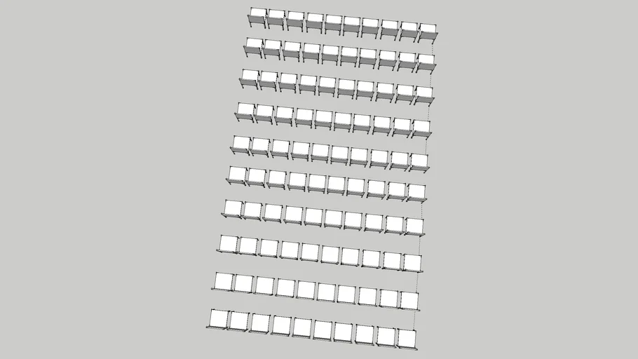 10x10 chair section | 3D Warehouse