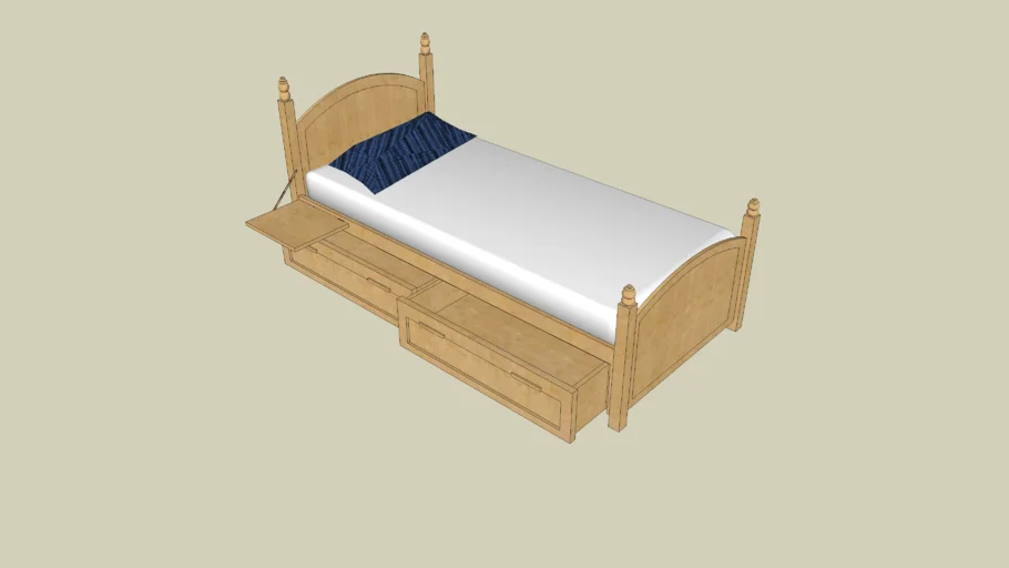 LIT BED 1 PLACE | 3D Warehouse