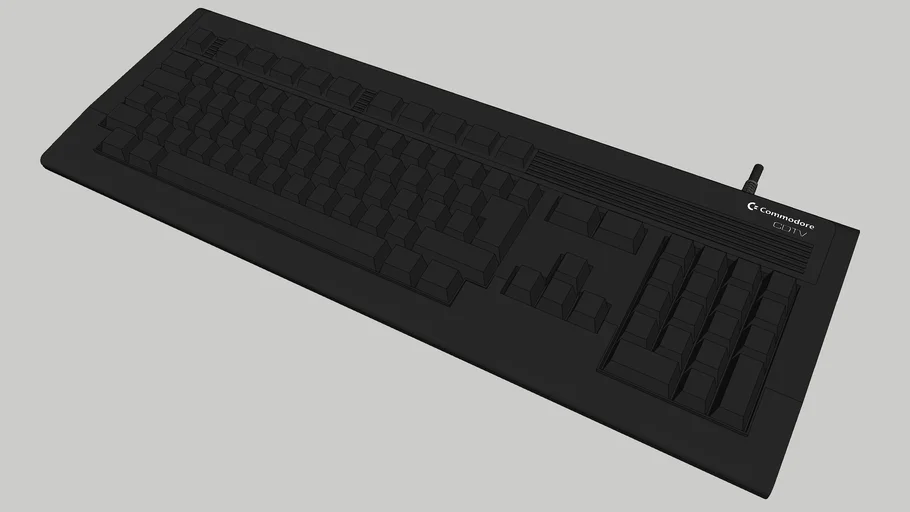 Commodore Amiga CDTV Keyboard | 3D Warehouse