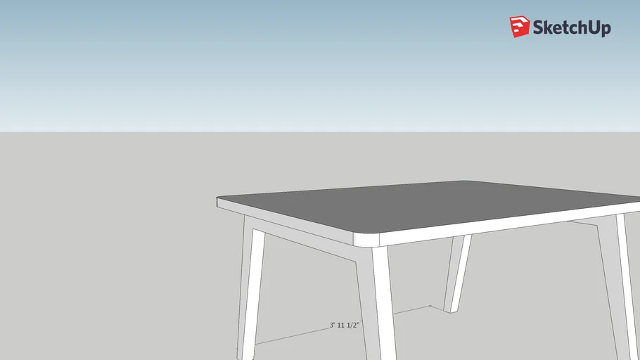CNC Kitchen Table | 3D Warehouse