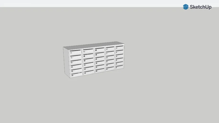 30-Slot Phone Charging Locker | 3D Warehouse