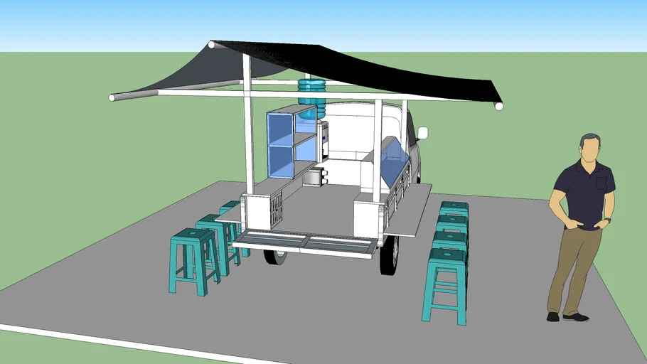 Warung Mobil Grand Max | 3D Warehouse