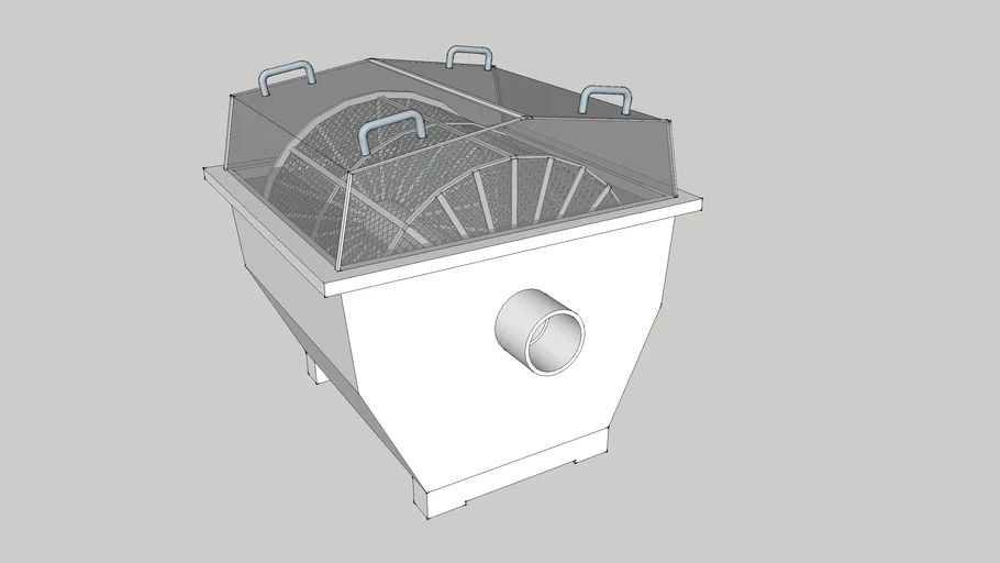 filtro tambor microstrainer hydrotech 2 | 3D Warehouse