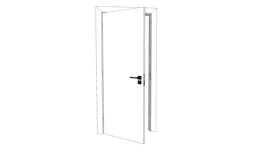 ROOM DOOR / Detailed, open-close dynamic component | 3D Warehouse
