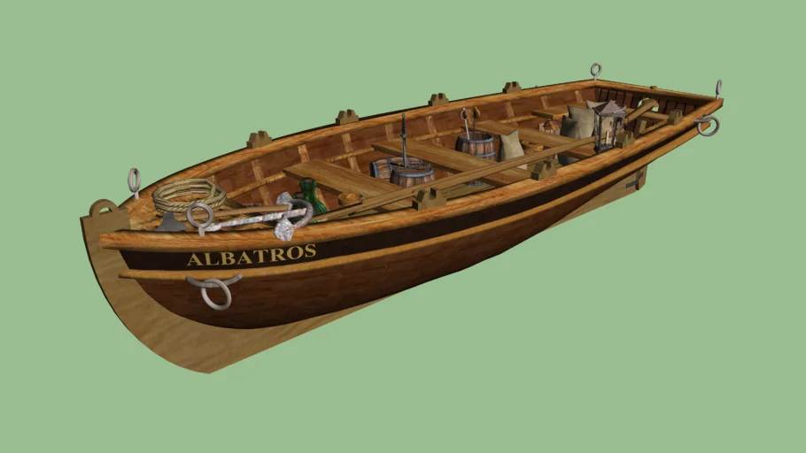 Wooden lifeboat | 3D Warehouse