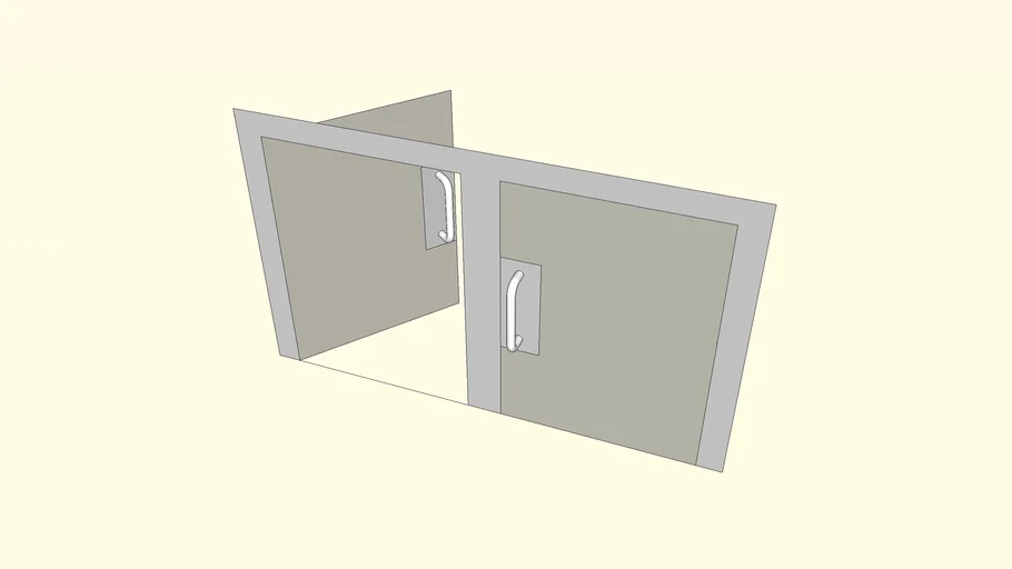 Double glass door | 3D Warehouse
