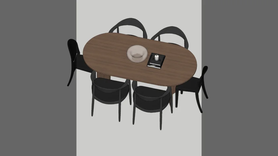 dining table with chairs | 3D Warehouse