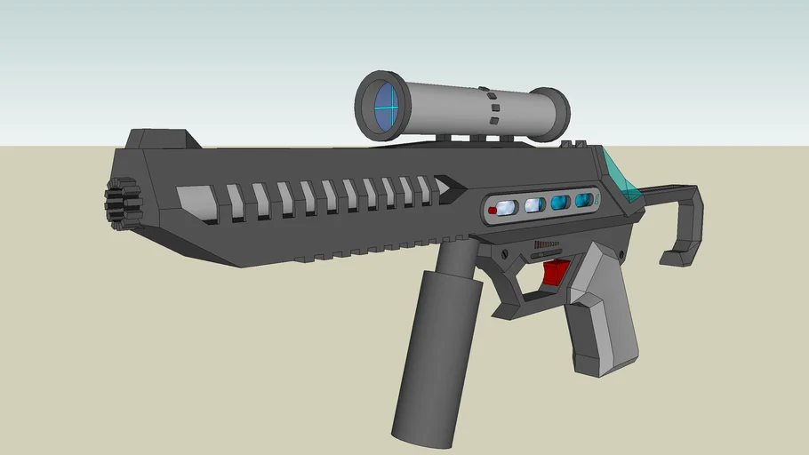 Proton XB-10 Plasma Rifle. | 3D Warehouse