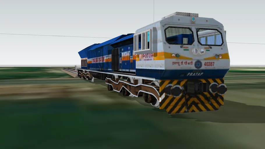 WDP 4D INDIAN EMD Diesel LOCOMOTIVE,INDIAN RALWAY BY RAJAT WARANG | 3D Warehouse