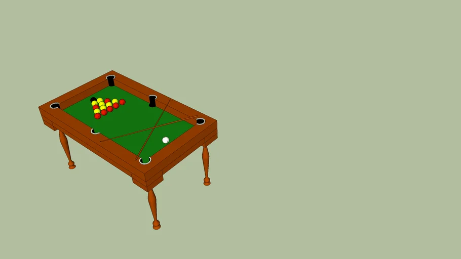 mesa de sinuca | 3D Warehouse