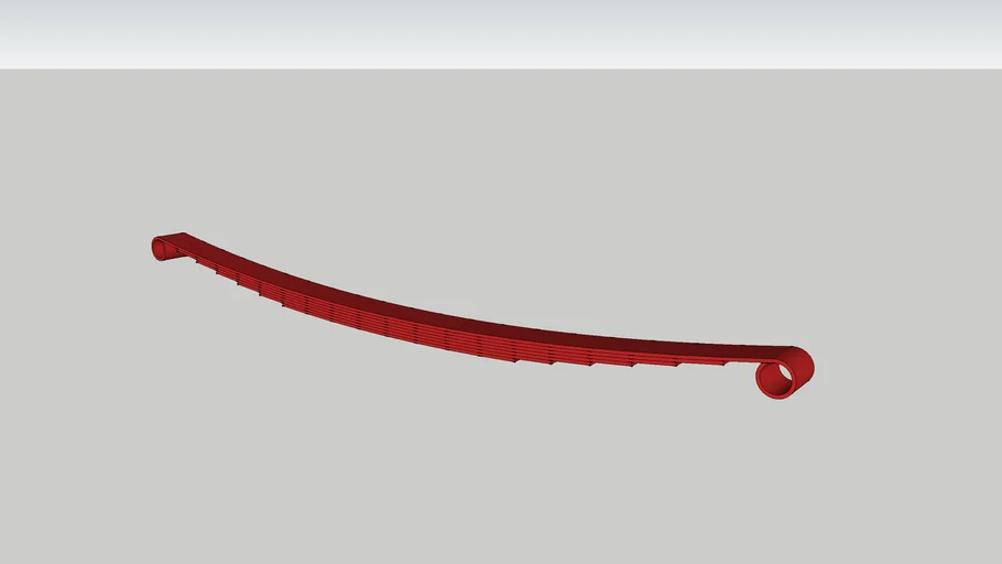 Leaf spring | 3D Warehouse