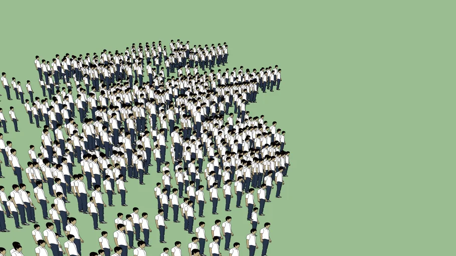 Million Clones of People | 3D Warehouse