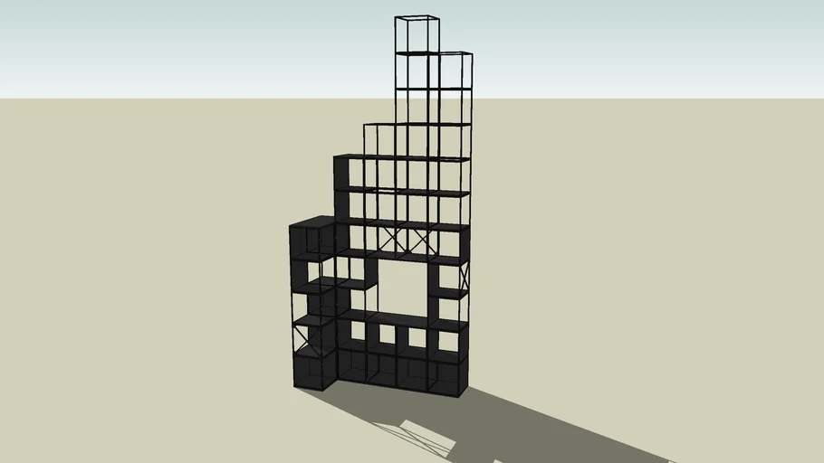 GRID-Shelf for high ceiling | 3D Warehouse