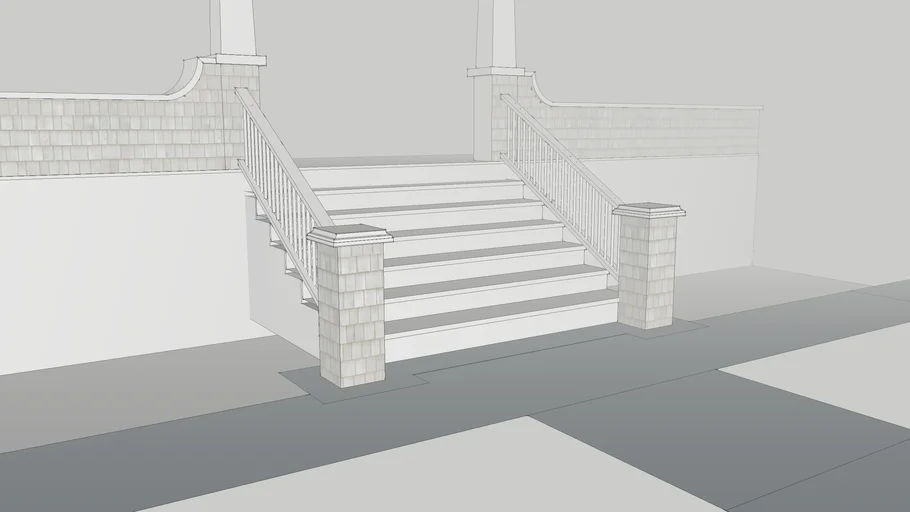 Mount Royal front steps | 3D Warehouse