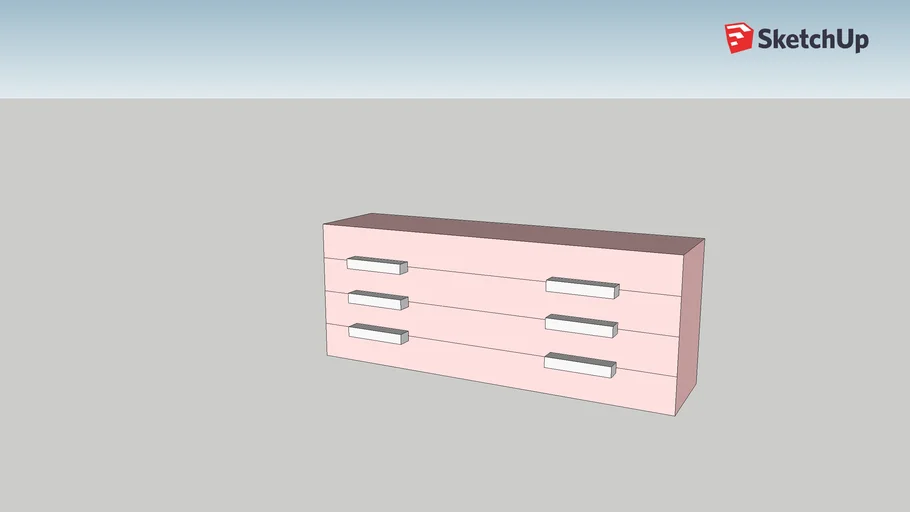 Commode rose | 3D Warehouse