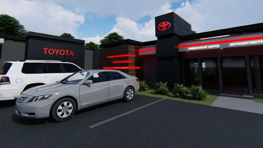Toyota Service building | 3D Warehouse