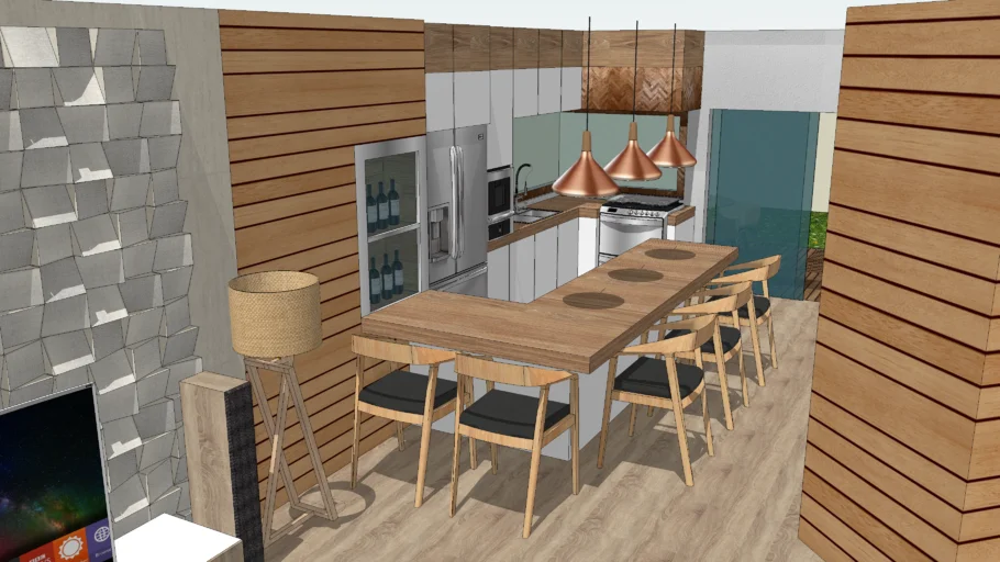House with furniture | 3D Warehouse