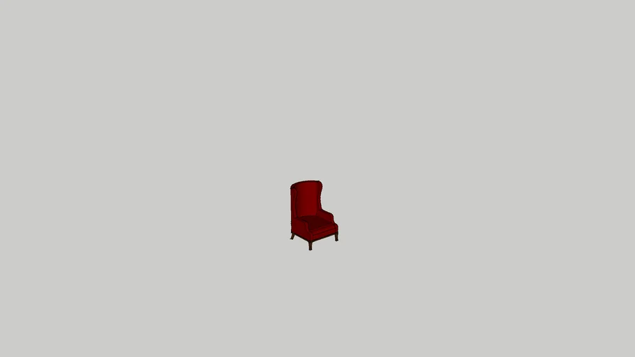 Hickory Chair Elliott Wing Chair | 3D Warehouse