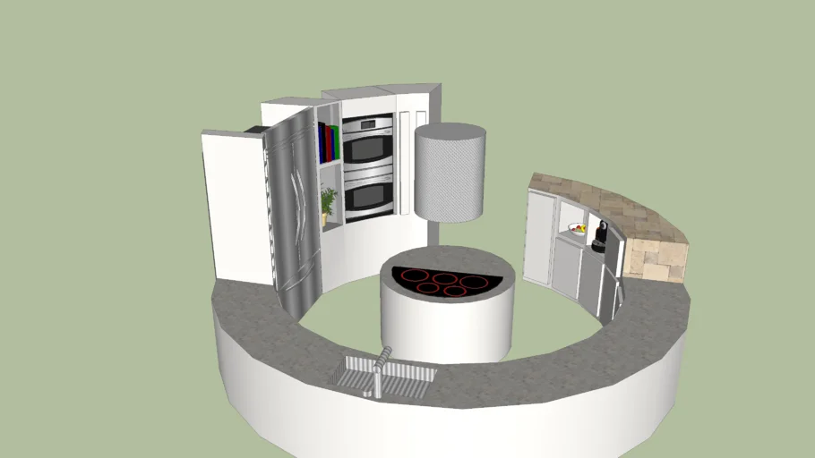Round kitchen | 3D Warehouse