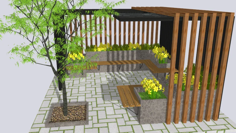 modern sitting area | 3D Warehouse