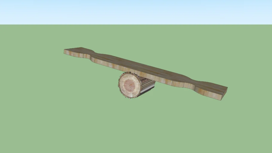 Wooden See-Saw | 3D Warehouse