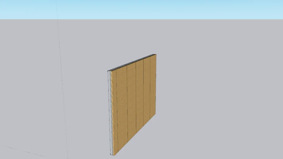 Mur simple isolé sur 3600mm | 3D Warehouse