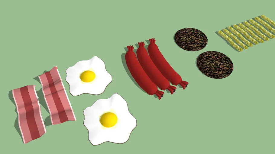 Food products 3d models / @Bruce3dModeler | 3D Warehouse