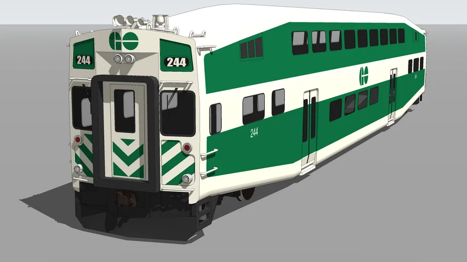 Bombardier Bi-Level VII Cab - GO Transit | 3D Warehouse
