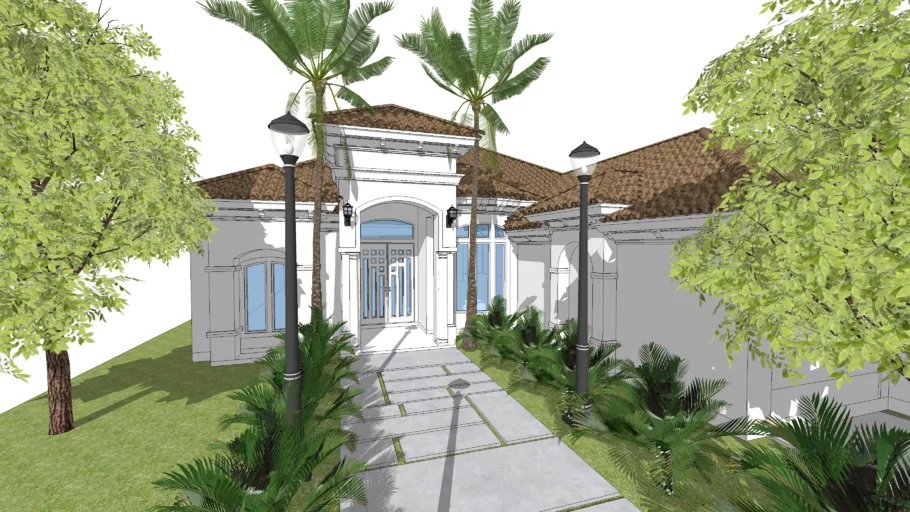 3d Model Spanish House