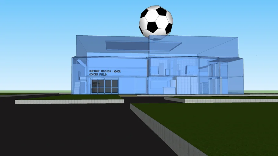 Indoor Soccer Field Fully Furnished Building | 3D Warehouse