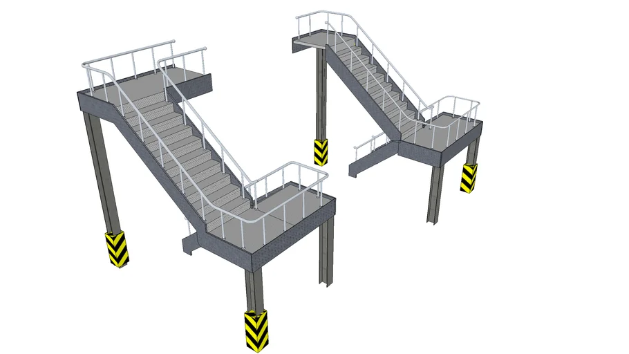 Steel Stairway | 3D Warehouse