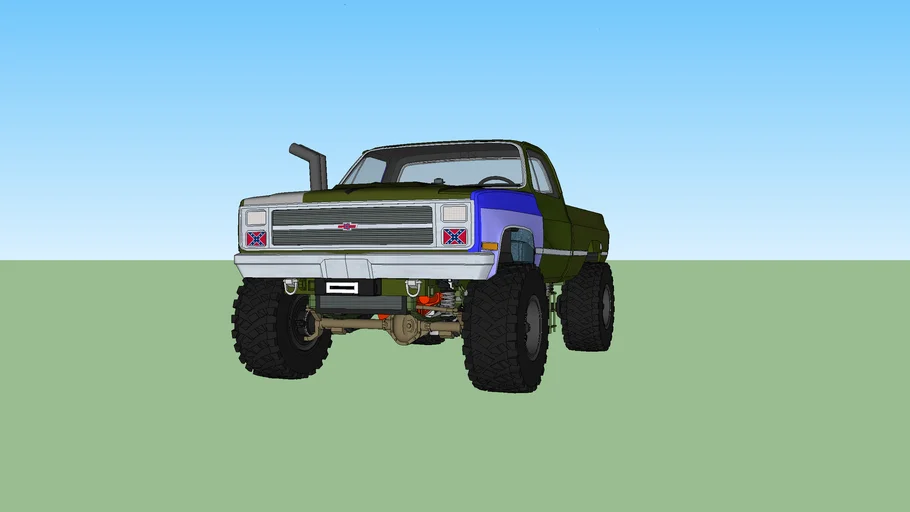 custom diesel chevy k30 | 3D Warehouse