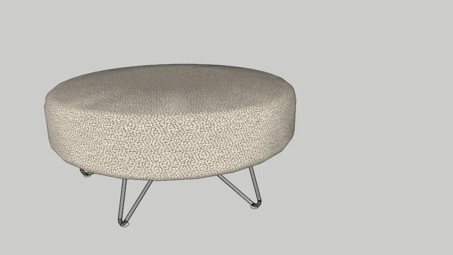 BUTTON OTTOMAN | 3D Warehouse