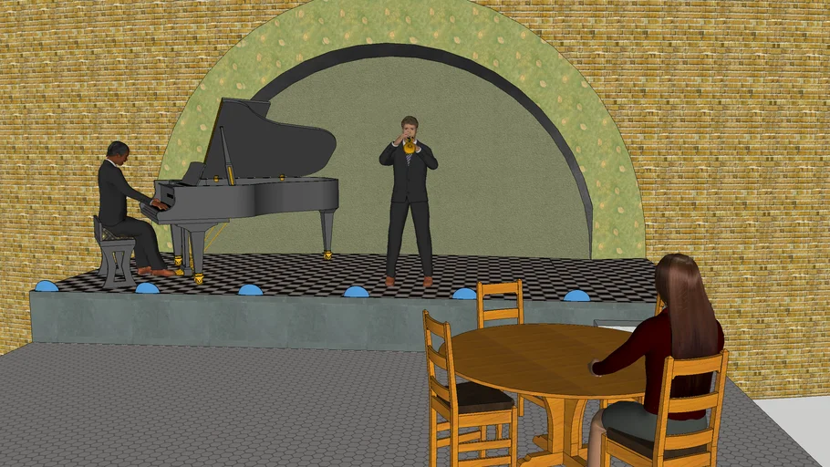 Trumpet Player Playing Jazz | 3D Warehouse