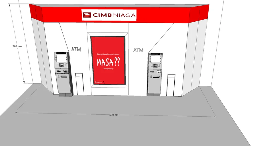 ATM CIMB Niaga | 3D Warehouse