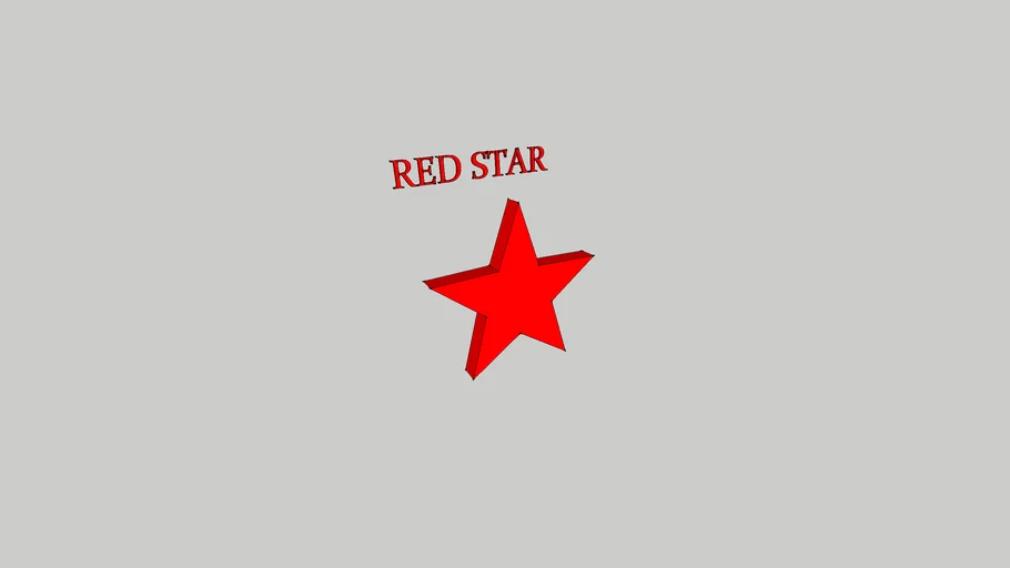 Red Star logo | 3D Warehouse