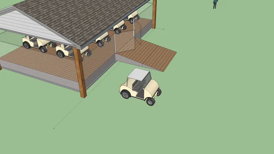 Golf Cart Shed | 3D Warehouse