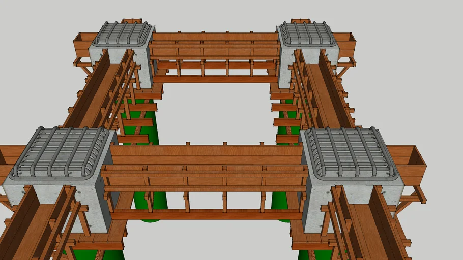 Bekisting struktur jembatan | 3D Warehouse