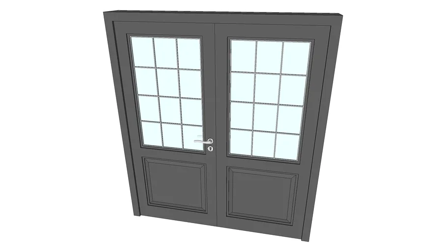 Dubbeldeur + loodglas | 3D Warehouse