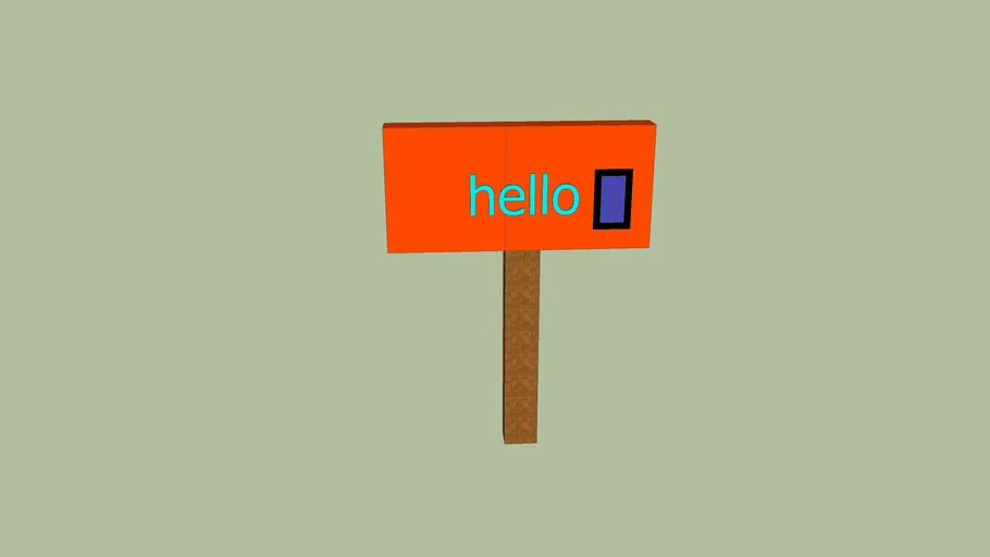 sign | 3D Warehouse