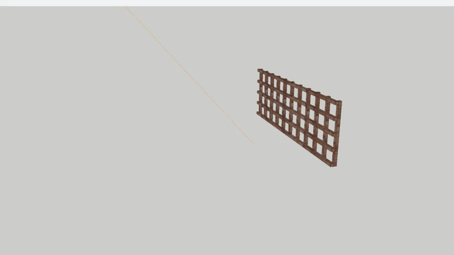 Wooden trellis | 3D Warehouse